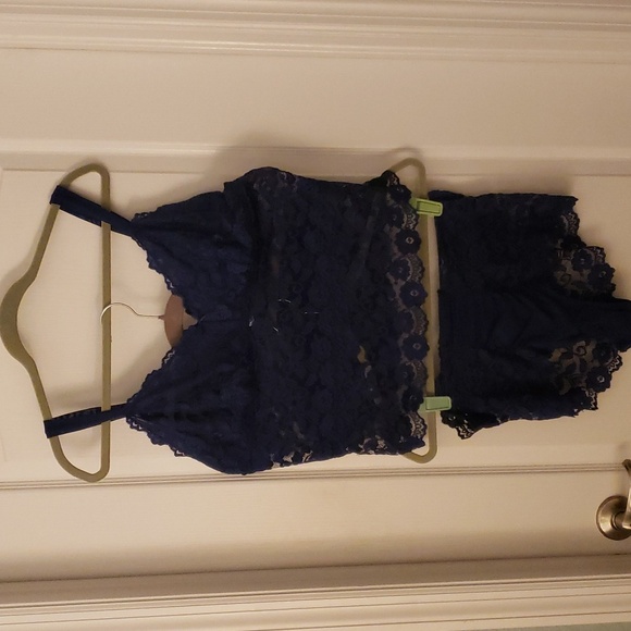 Cabernet | Intimates & Sleepwear | Cabernet 2 Piece Navy Lace Cami ...